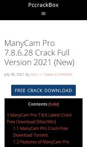 Manycam 2.4 Crack